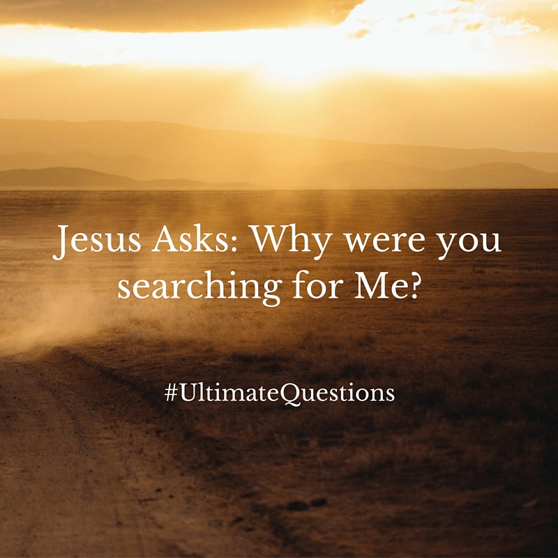 Behold & Reflect: Jesus Asks: Why were you searching for Me?