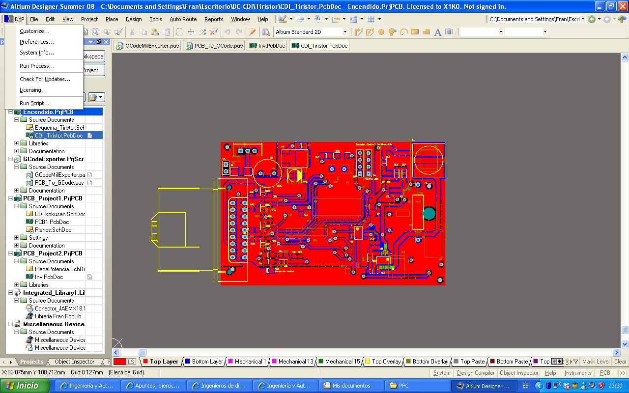 Ingeniería y Automática: Protel DXP (Altium), Scripting y Mecanizado de ...
