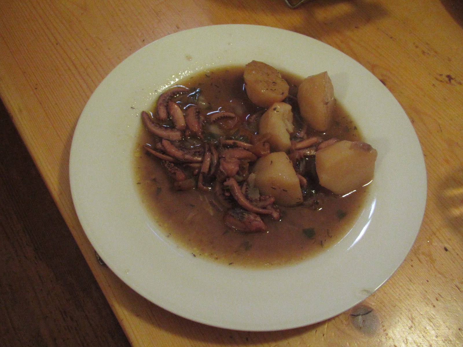 Cocina en Canarias: Pota en Salsa