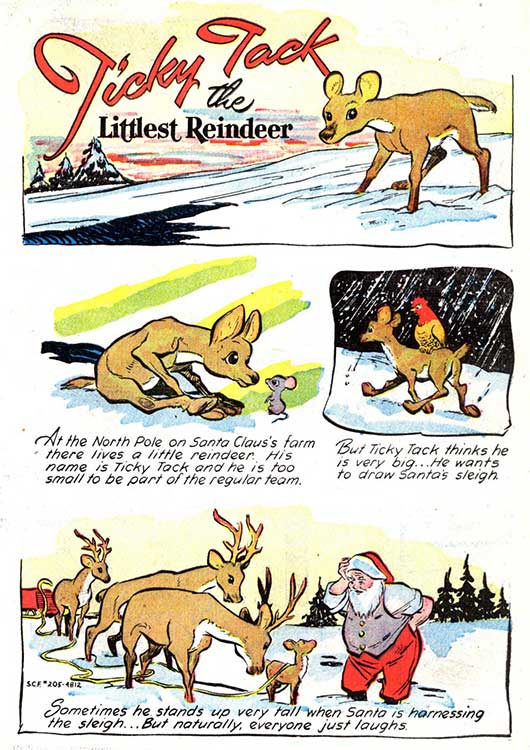 Atomic Kommie Comics: Holiday Reading Room SANTA CLAUS FUNNIES "Ticky ...