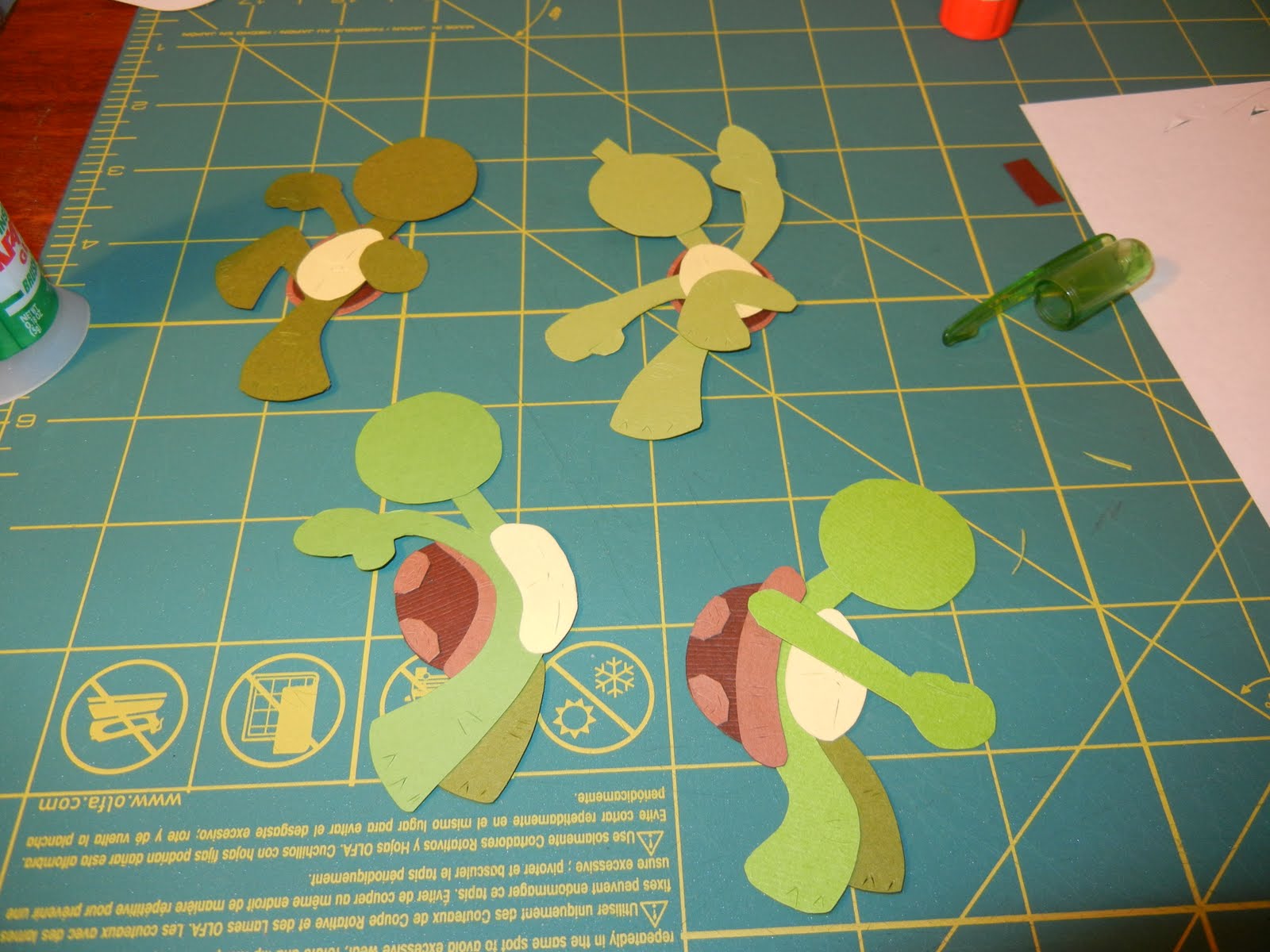 Art stuff by James P Powell: Teenage Mutant Paper Turtles