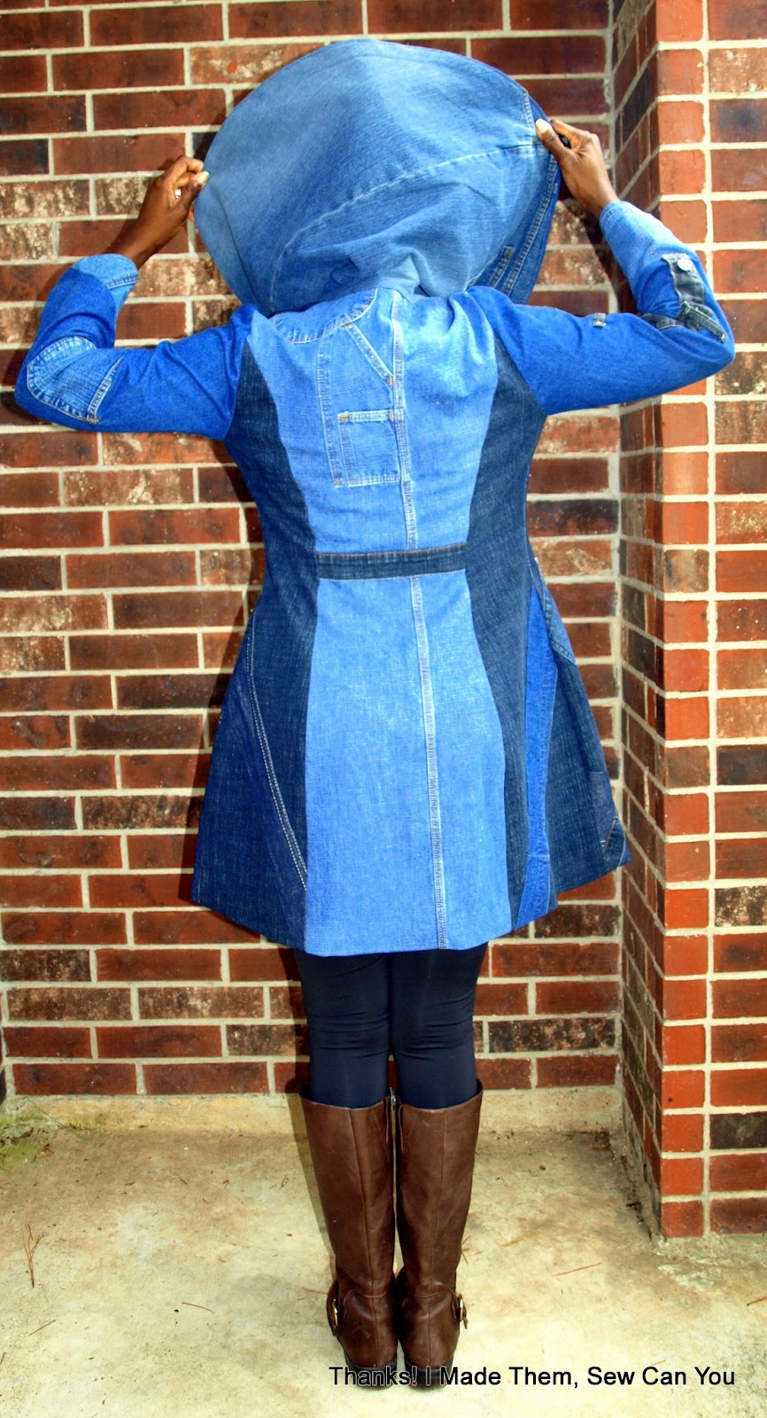 Thanks! I made them!: Jeanius Refashioned Coat Using Simplicity 1254