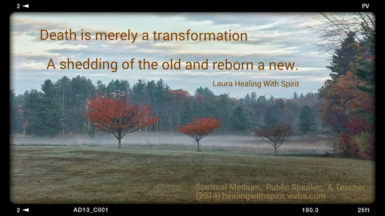 Spiritual Reflections From A Spiritual Medium: Death Is Merely A ...