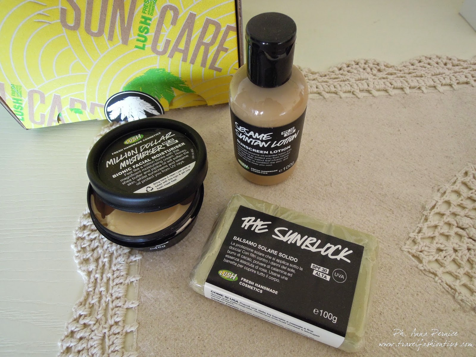 Lush Sun Care - Le avventure di Anna Pernice - Travel Fashion Tips