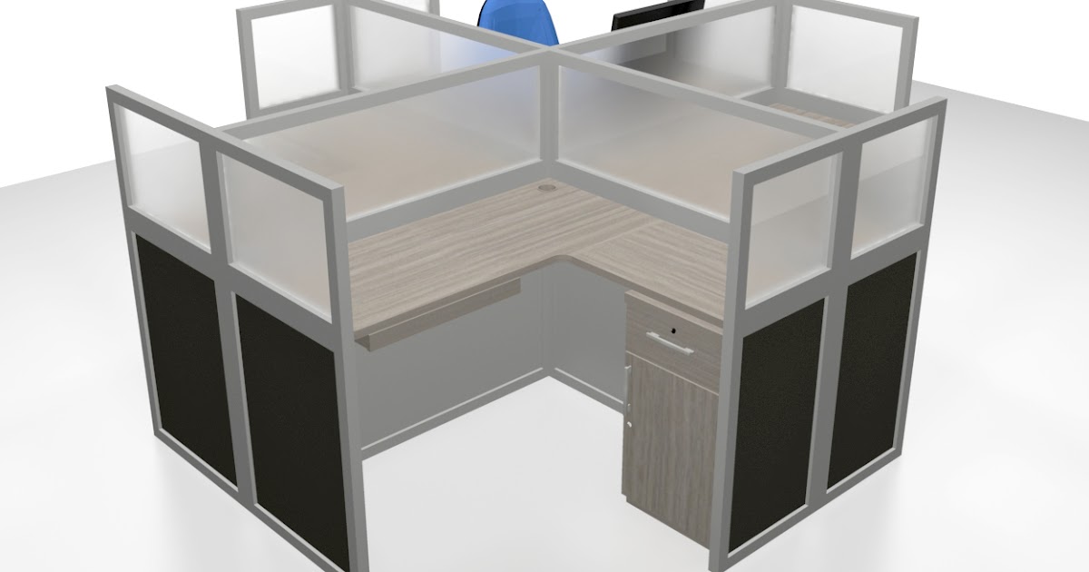 Meja Cubicle Workstation Untuk Kantor Pemerintahan - Meja Sekat Kantor ...