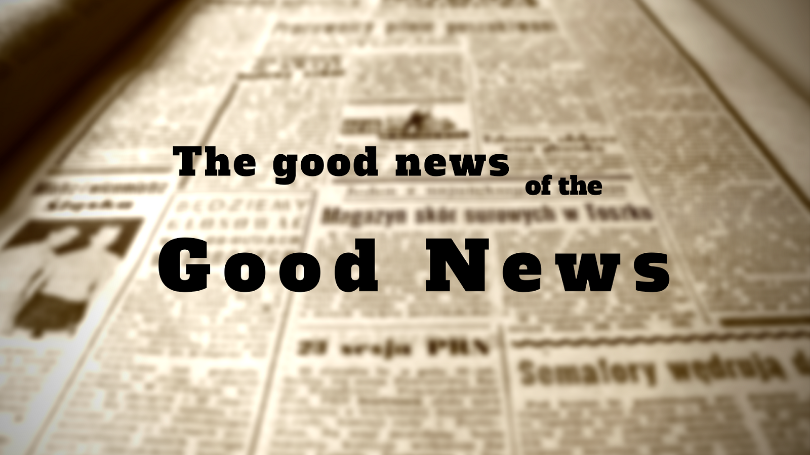 Nikos: Sermon (Jan. 21) by Rev. Robert McDowell "The Good News of the ...