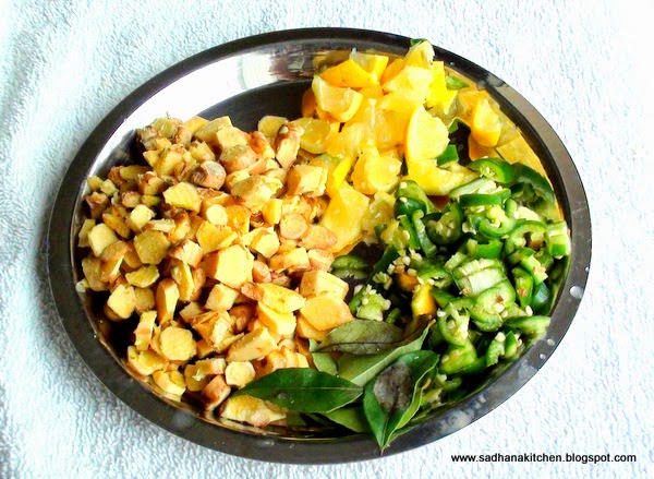 Madappalli - Temple's Kitchen: 427: Manga Inji/ Mango Ginger Pickle