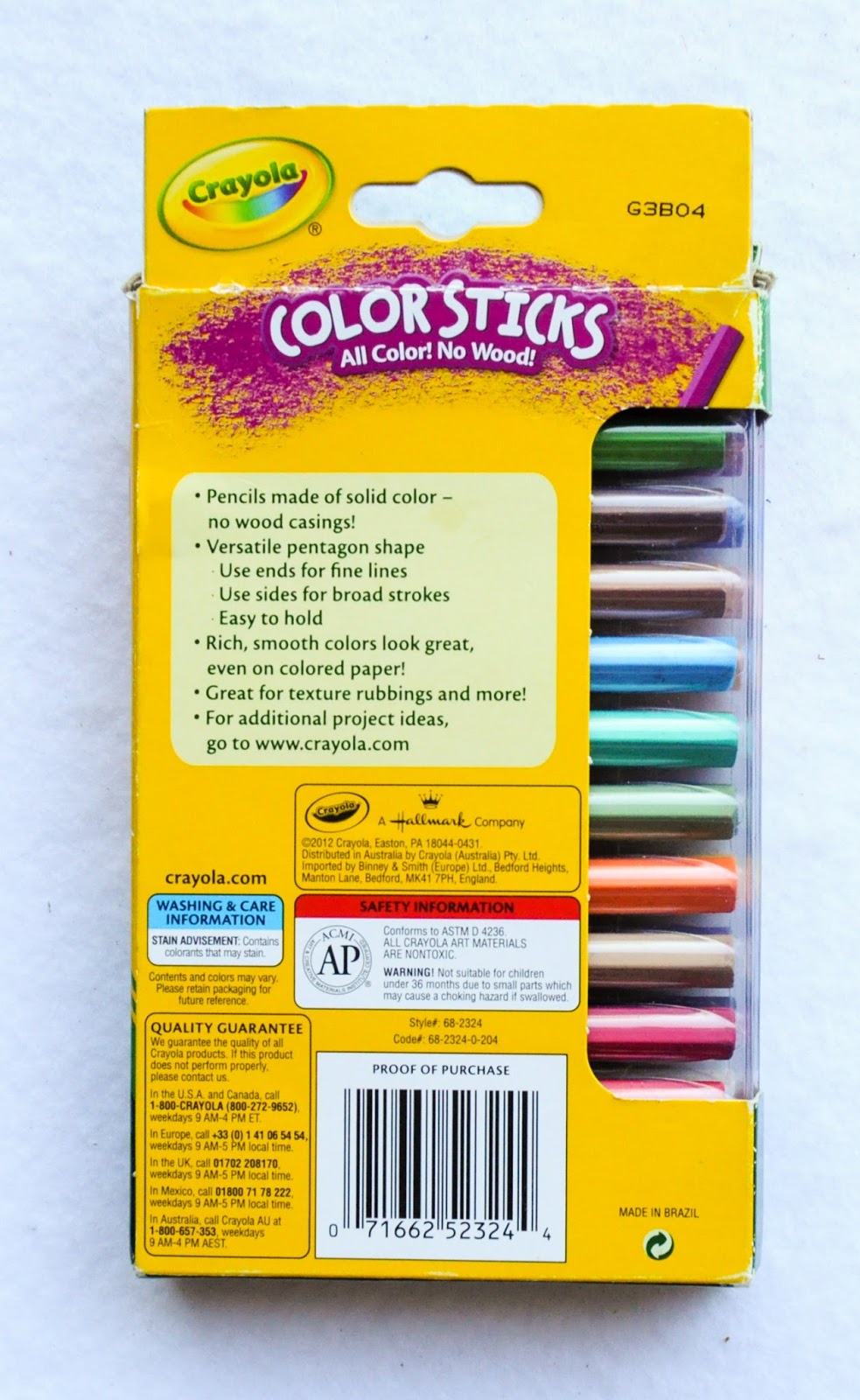 Crayola Colored Sticks: What's Inside the Box | Jenny's Crayon Collection