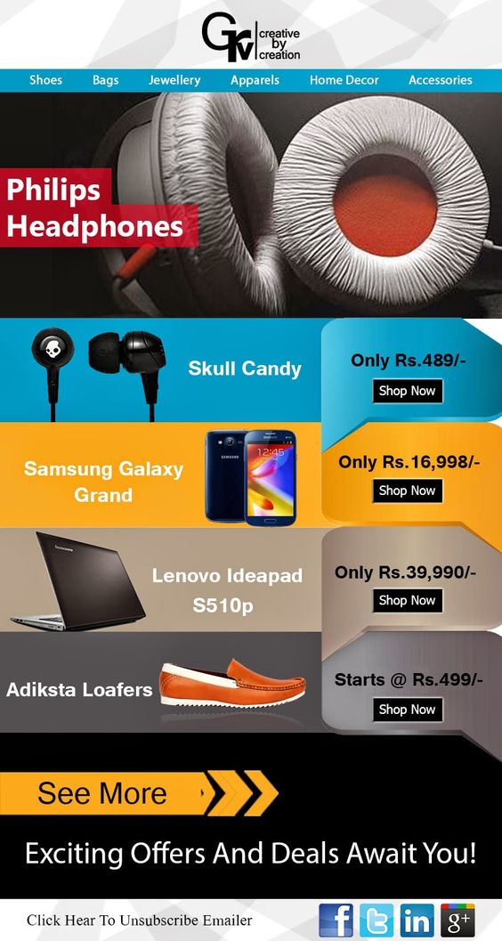 EMAILER THE KEY FOR MARKETING IN E COMMERCE | GRV CREATIVE BY CREATION