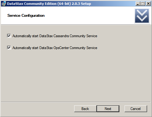 Clúster de Cassandra db para Windows: Paso 3 Instalación de Cassandra para Windows