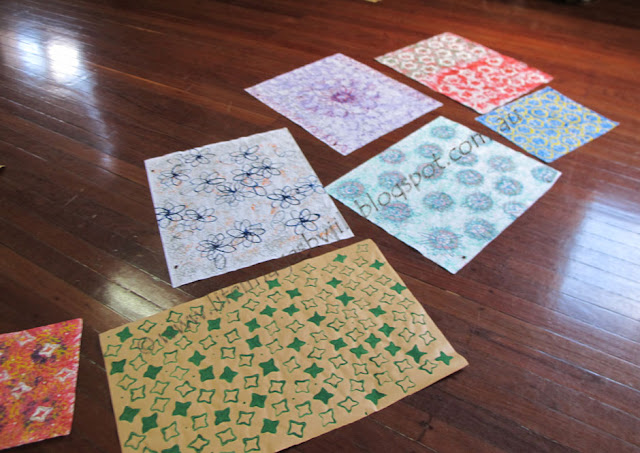 Life Images by Jill: How to hand print wrapping paper