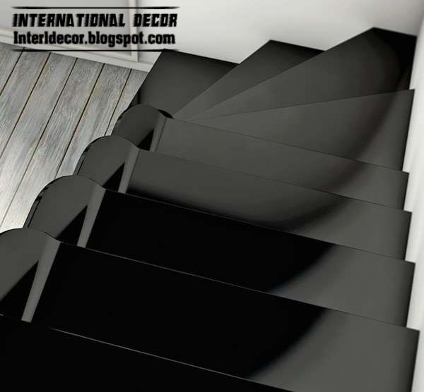 Modern interior stairs and flying staircase designs