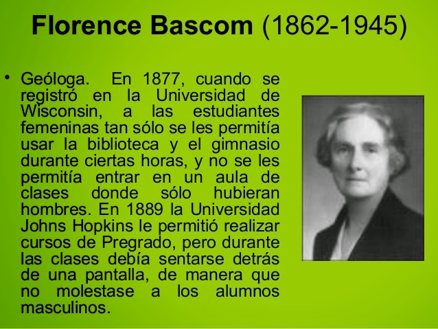 CINCO Y SEIS: UNA GEÓLOGA DE CATEGORÍA: FLORENCE BASCOM