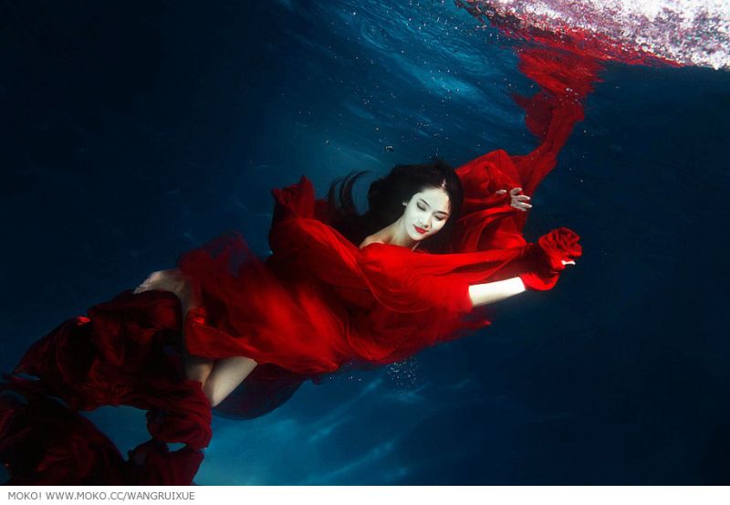 ASIAN GIRLS: Wang Xi Ran Underwater photo shoots