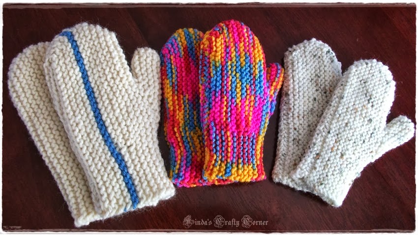 .Linda's Crafty Corner: Side to Side Mittens