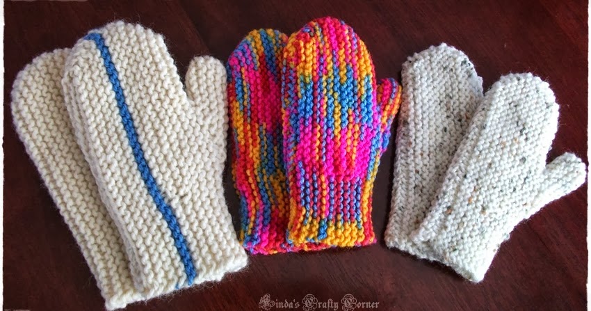 .Linda's Crafty Corner: Side to Side Mittens