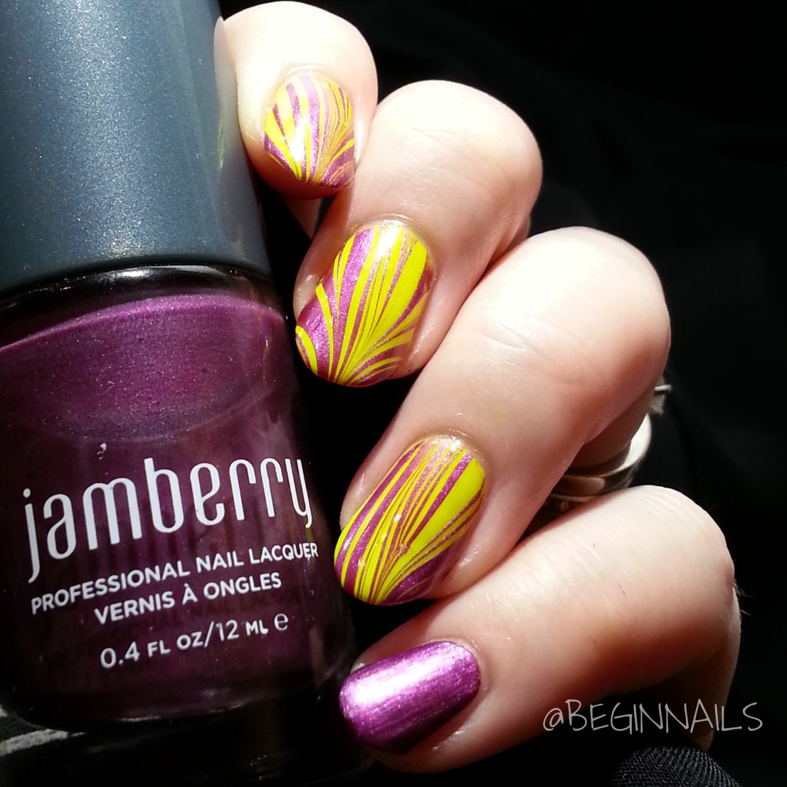 Let's Begin Nails: Jamberry Jammin' Swatch, Review and Nail Art