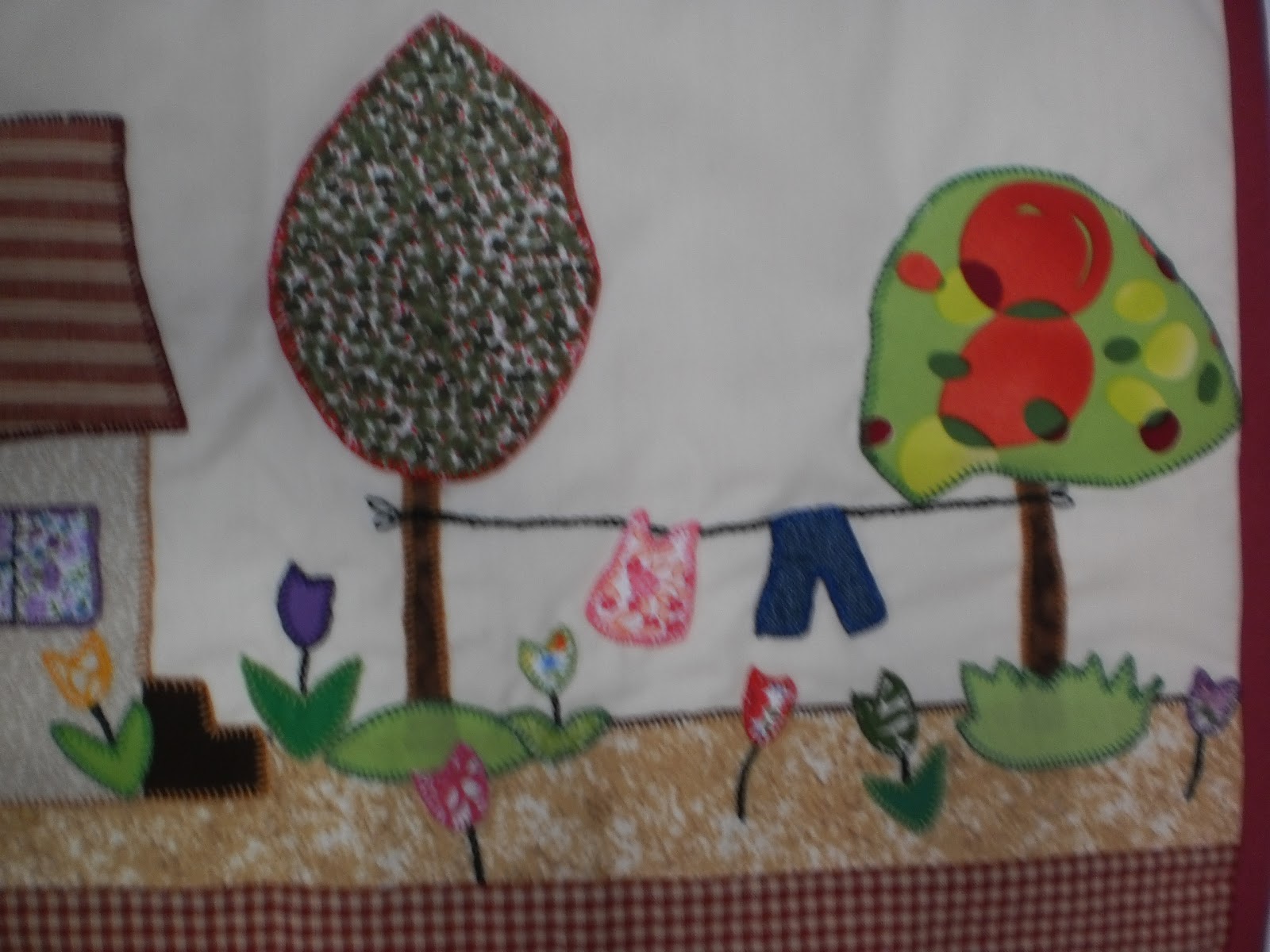 El rincón de mis labores: Mi primer cuadro de patchwork