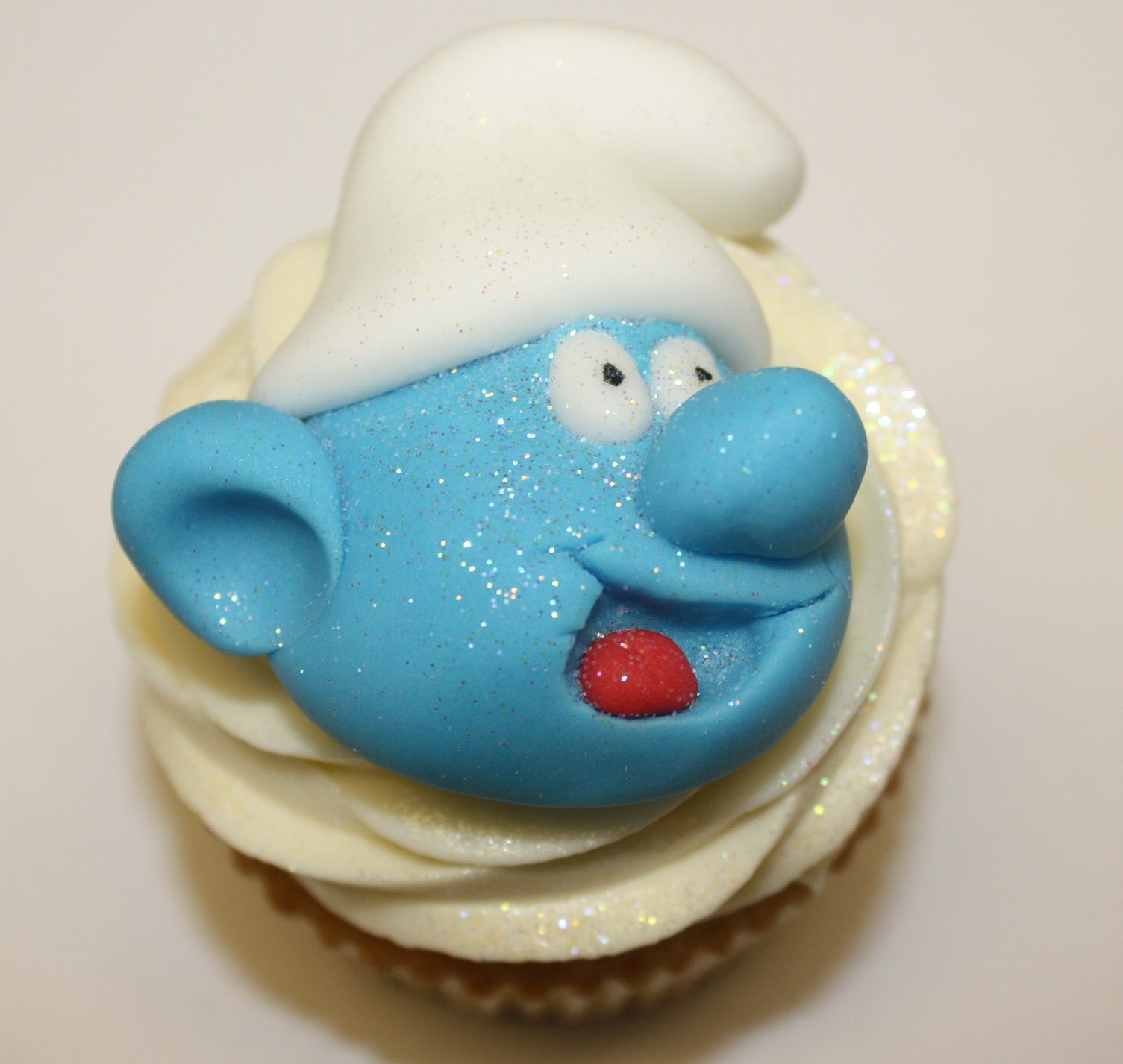 The Little House of Cupcakes: SMURF cupcake!