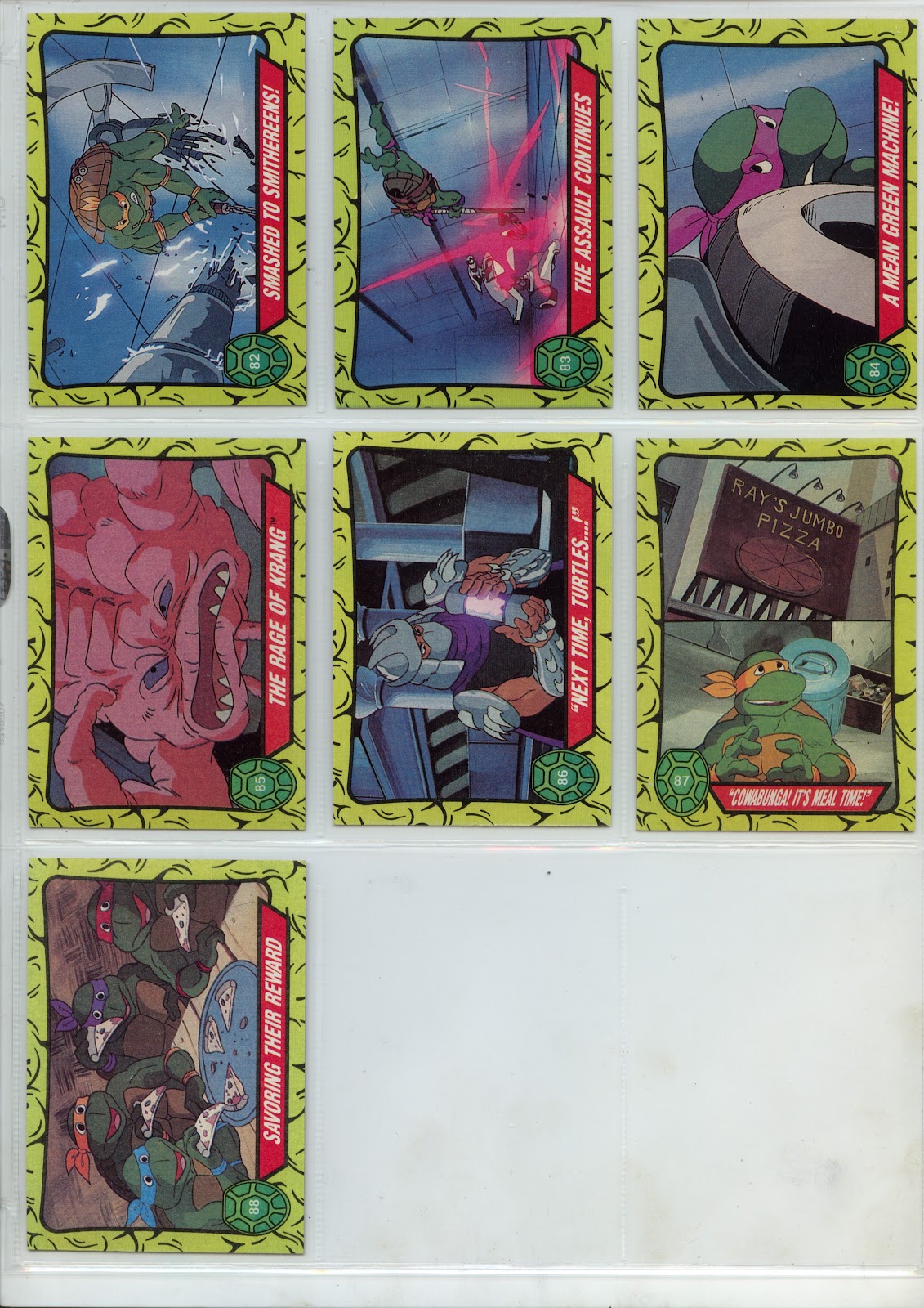 squer's TMNT Collection: 1989 TOPPS TMNT TRADING CARDS (FULL SET)