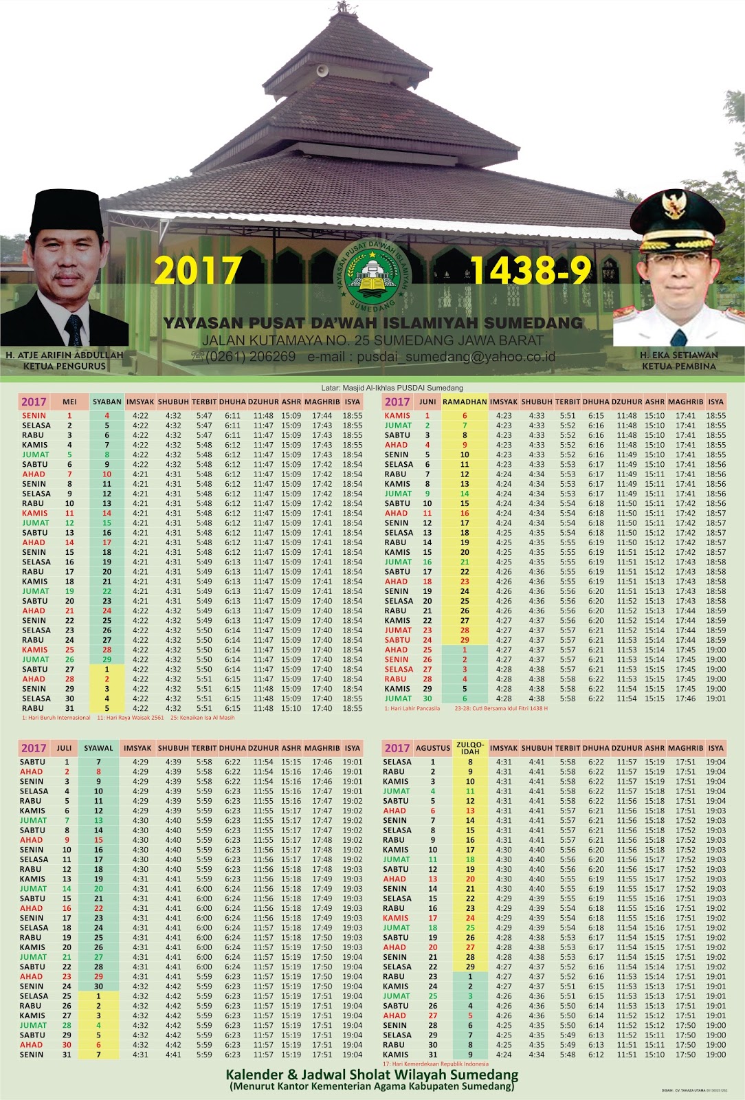 Cetak Kalender PILKADA & Undangan Murah Tlp/WA 081323396986: Subang ...
