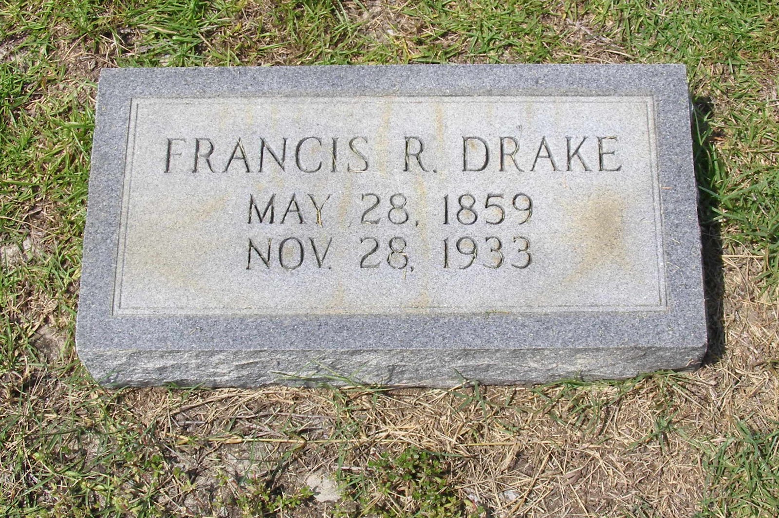 My Tapley Tree...and its Branches: Tombstone Tuesday: Francis R. Drake