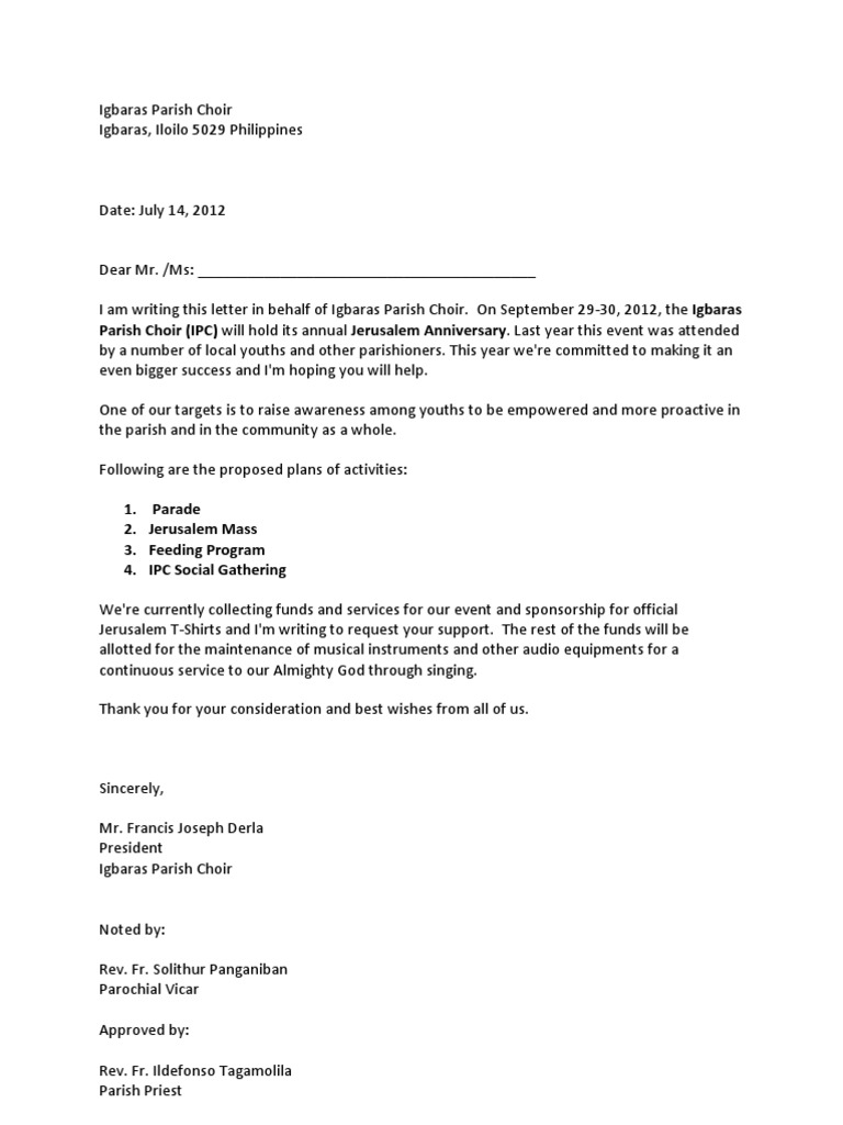 solicitation letter tagalog - philippin news collections