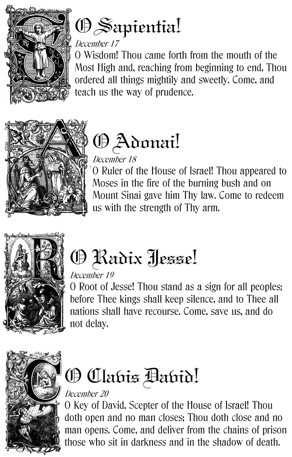TRINITY ACRES: Advent - O Antiphons