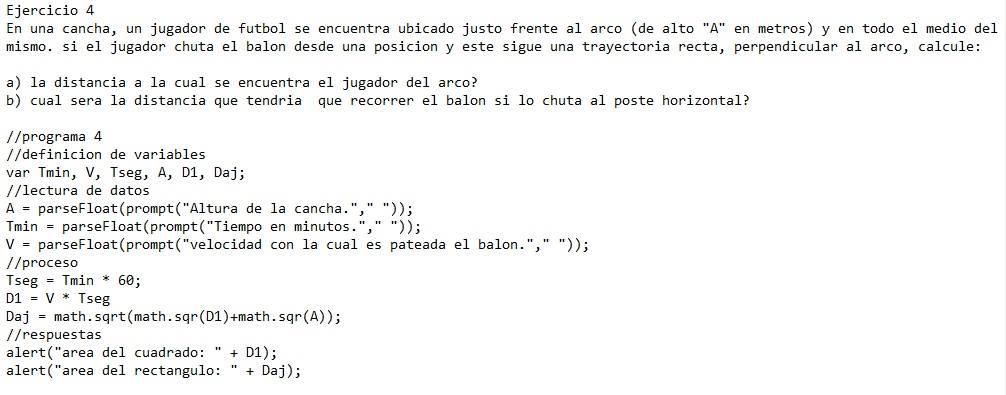 Introducción A La Programación Ejercicios En Javascript