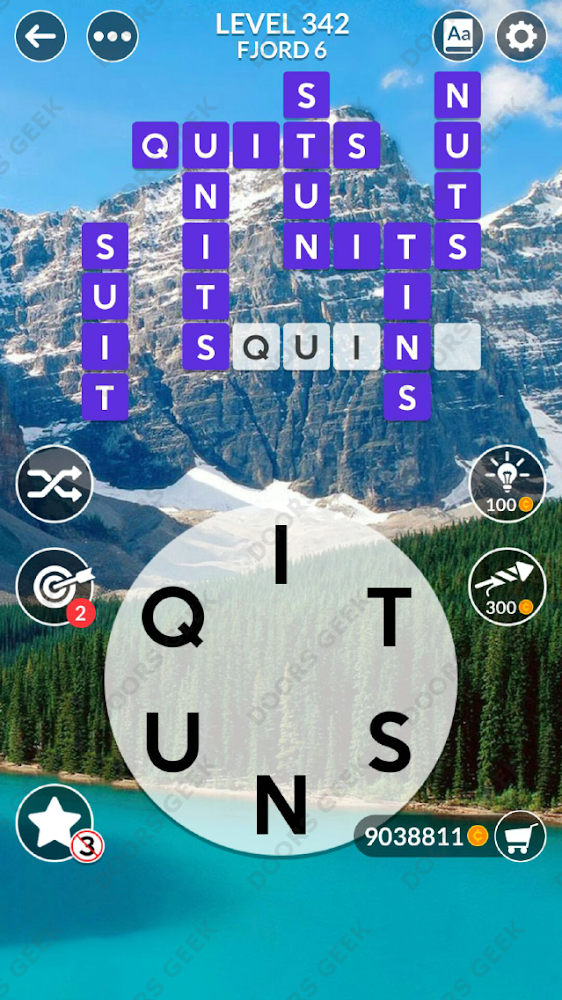 Wordscapes Level 342 Answers ~ Doors Geek