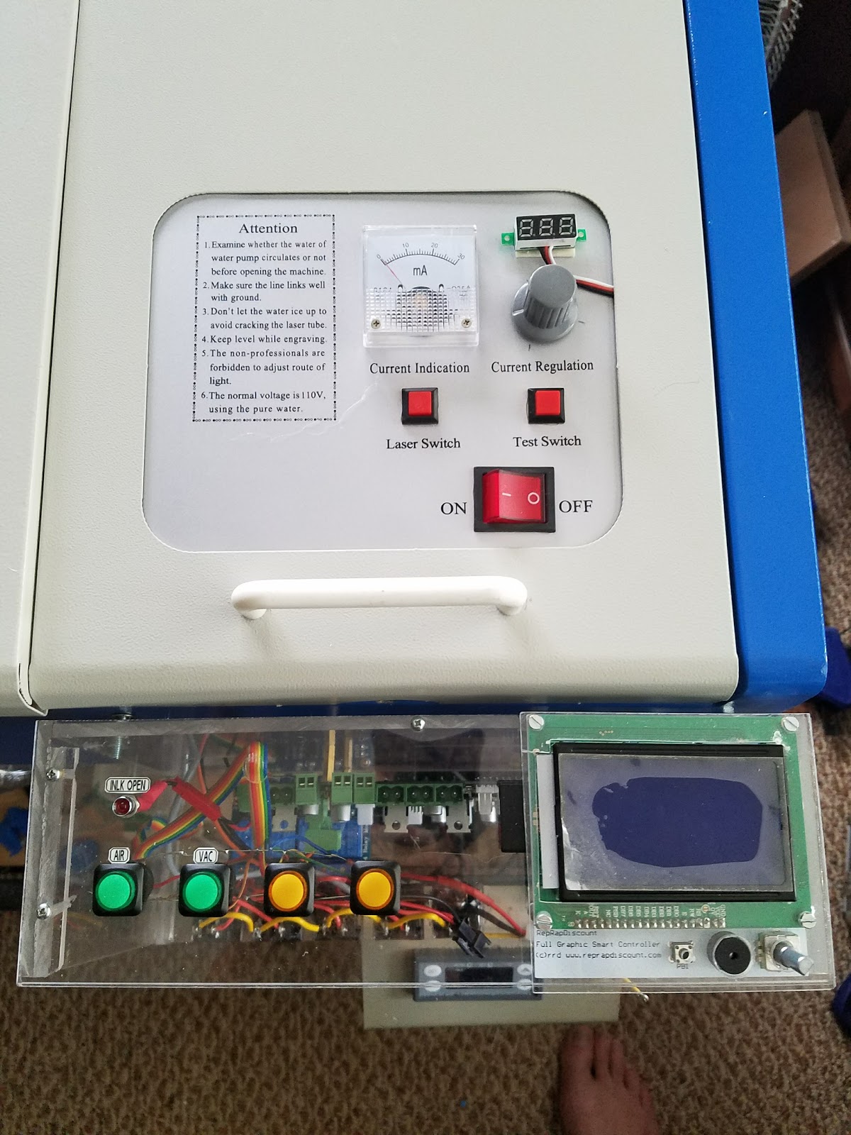 Don's Laser Things: Enhanced K40 Temperature Monitoring