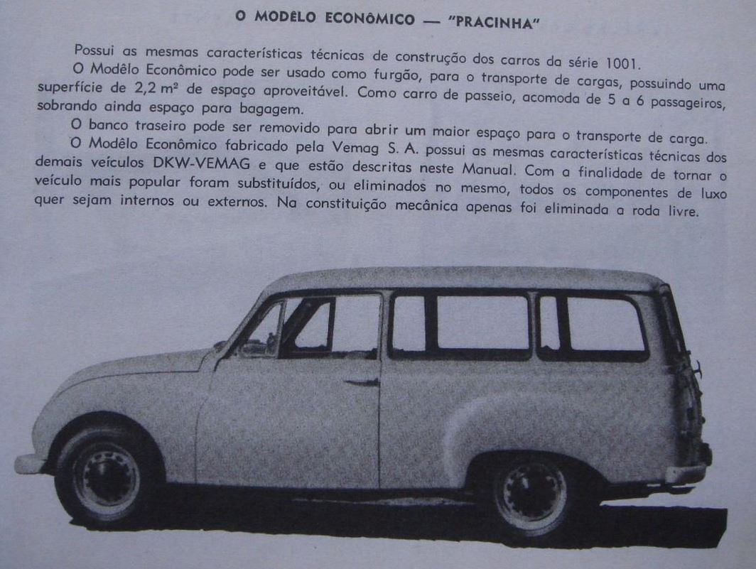 ANOS DOURADOS: IMAGENS & FATOS: IMAGENS - Carro: DKW-Vemag "PRACINHA"