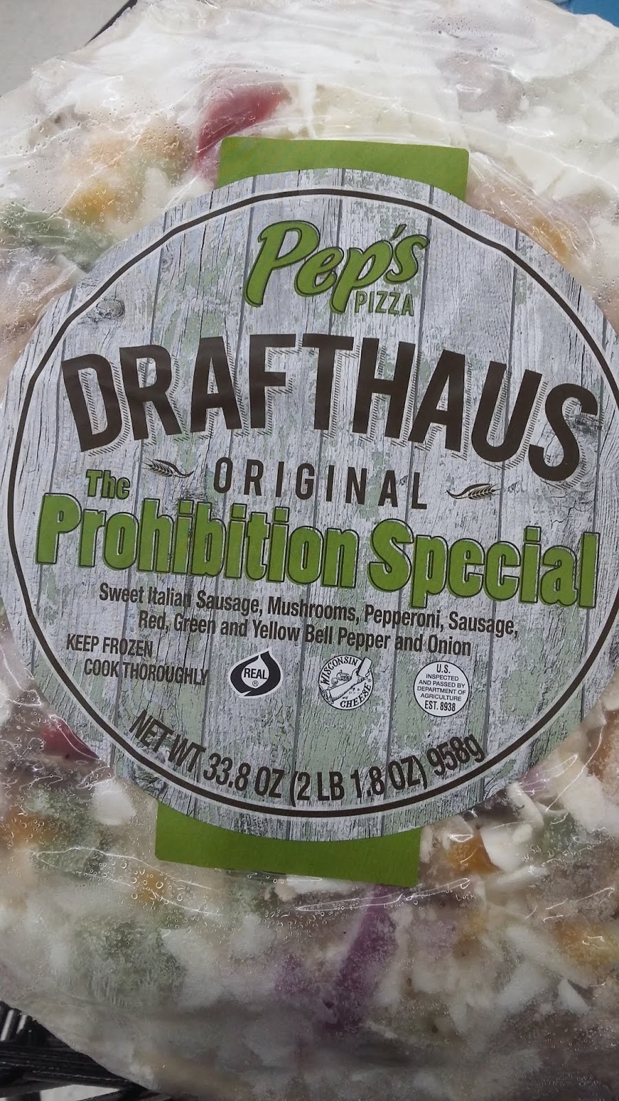 Review of Pep's Drafthaus Prohibition Special Pizza