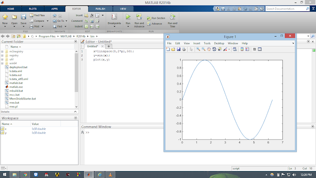 CAD CAM CAE TUTORIALS: How to plot 2d graph in MATLAB