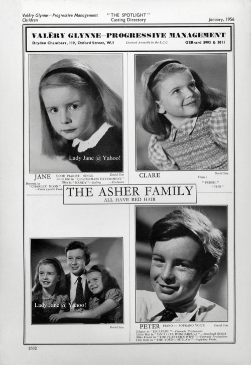 The Asher Family "all have red hair!"