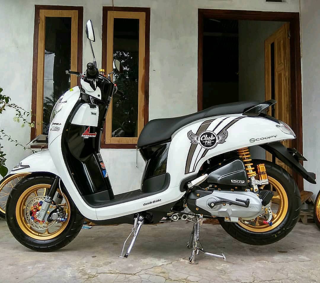 30+ Ide Modifikasi Scoopy 2018 Ring 14