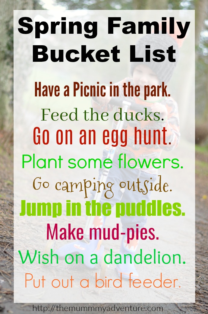 The Adventure of Parenthood: A Spring Family Bucket List