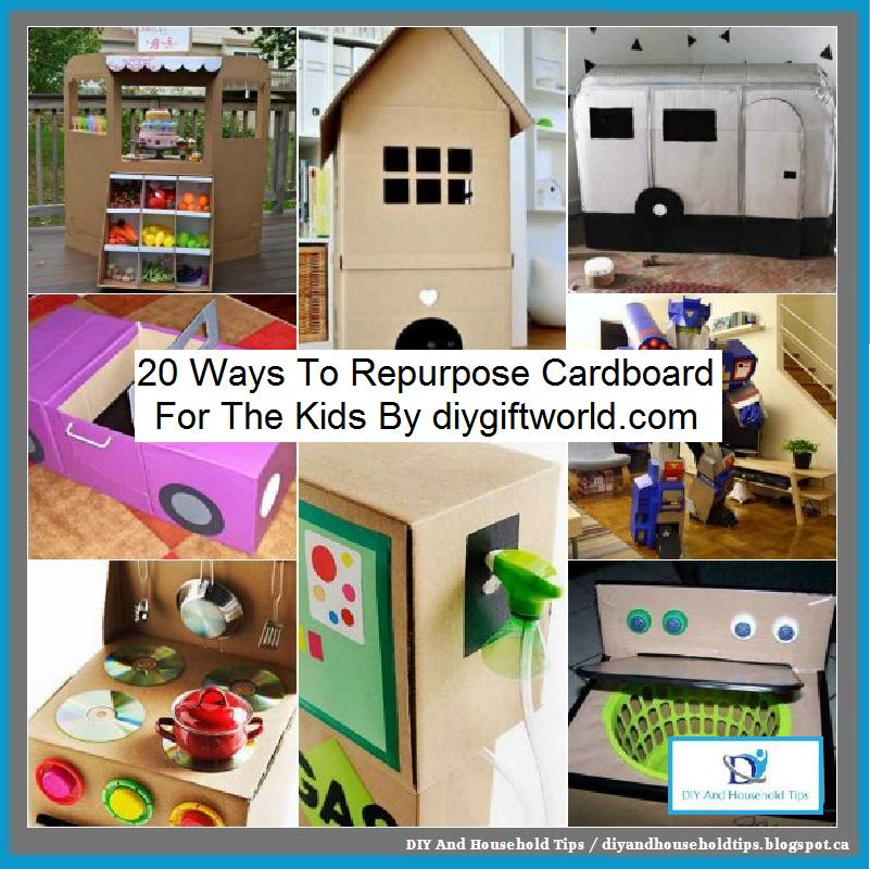 DIY And Household Tips: 20 Ways To Repurpose Cardboard For The Kids
