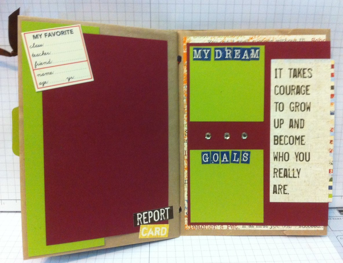 Card Designs & Paper Creations: Back to School Paper Bag Album