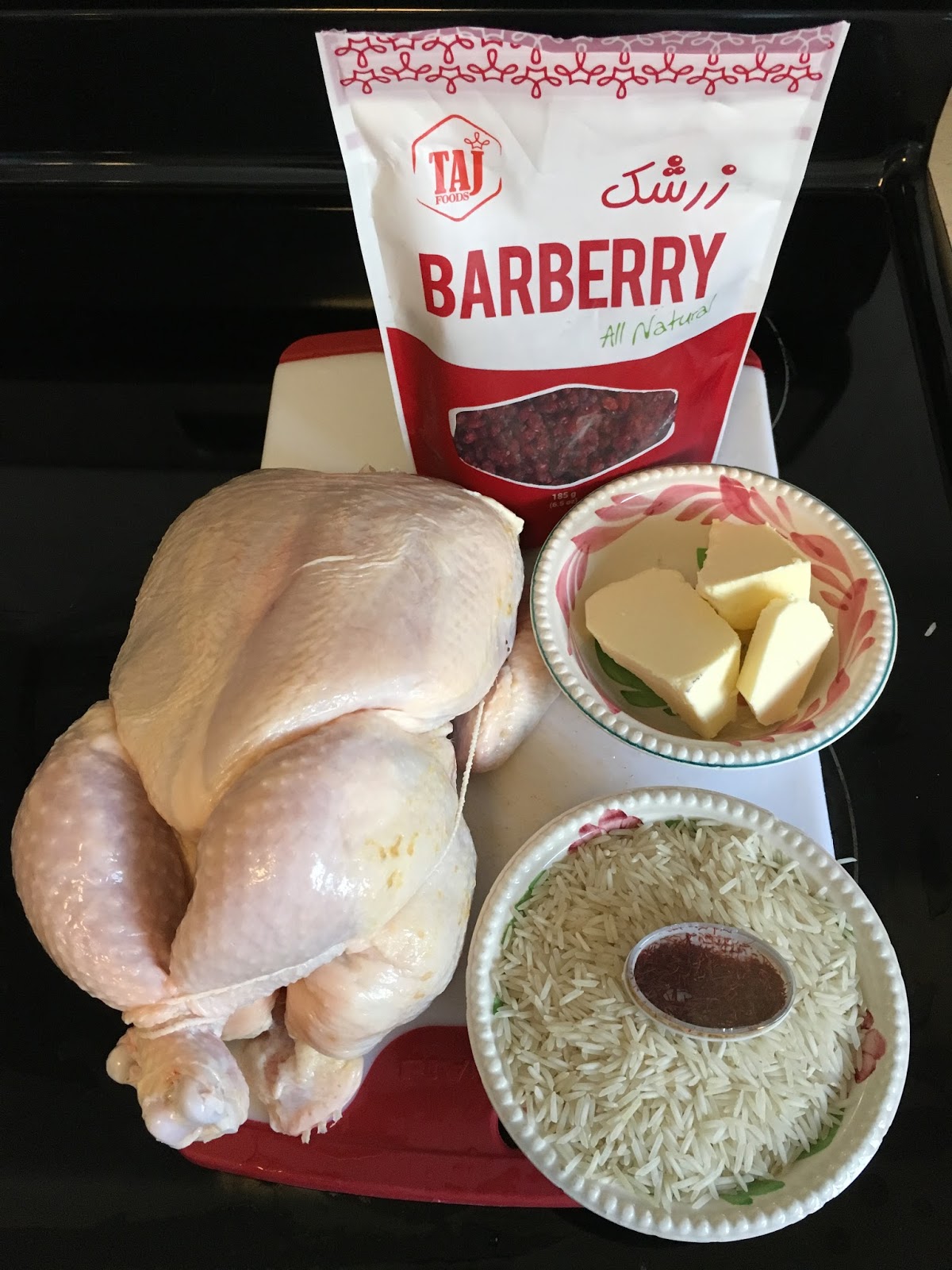 La mia cucina persiana: Pollo arrosto con ripieno di riso basmati e ...