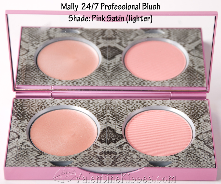 Valentine Kisses: Mally 24/7 Professional Blush in Pink Satin (lighter ...