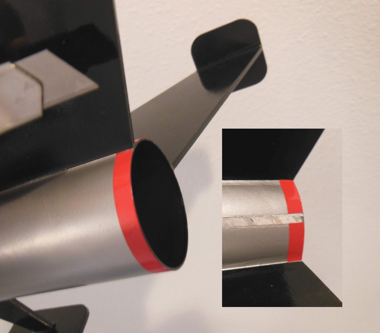 Model Rocket Building: Quest Raptor Build Part 16, Red Trim