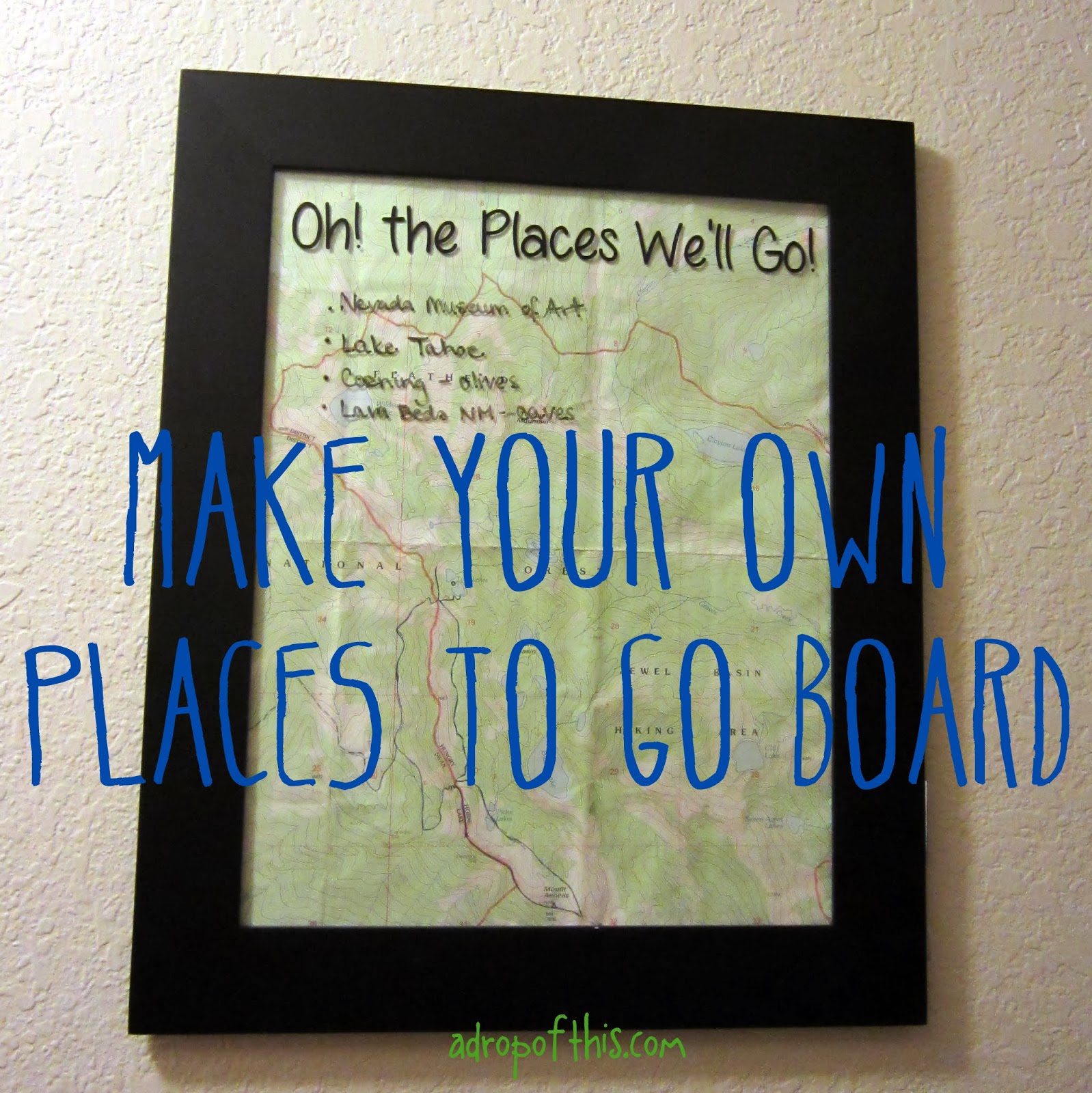 A Drop of This: DIY Travel Board
