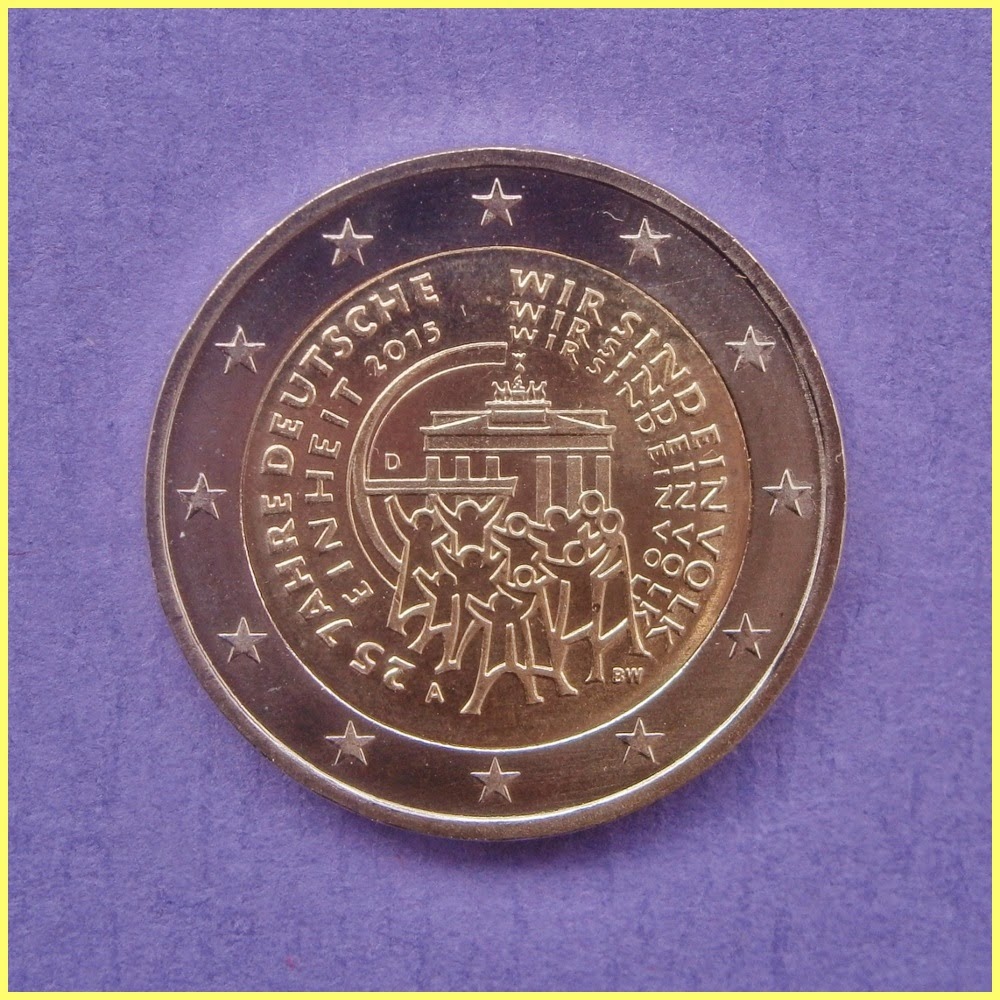 Monedas y Mundo: 2 Euros Alemania 2015: Reunificación Alemana