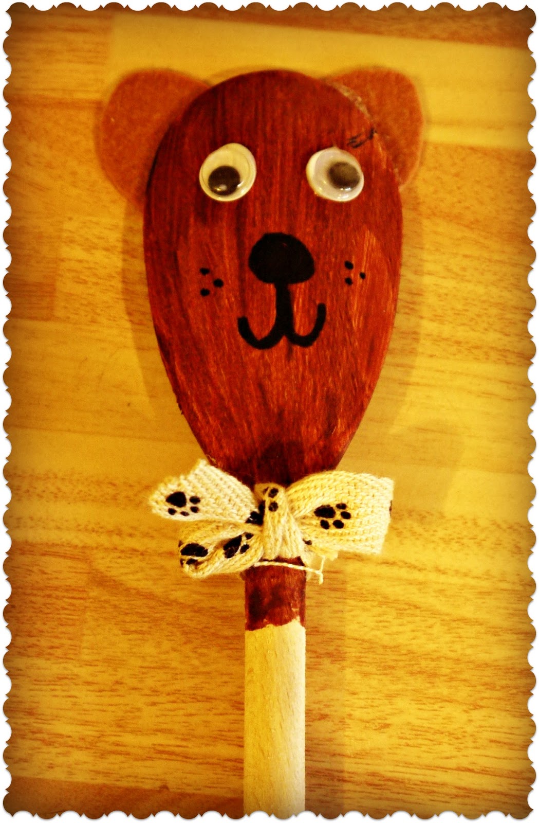 Inside the Wendy House: How To Make A Bear Spoon Puppet