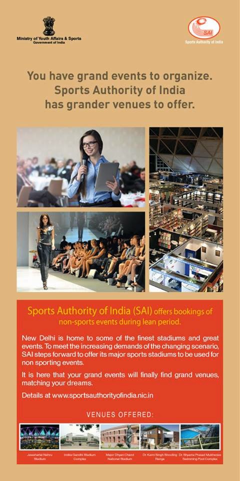 Sports Authority of India (SAI) has opened all its five Stadiams in ...