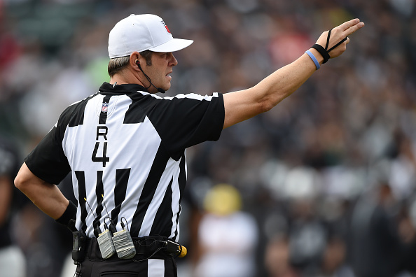 Football Referee Signals First Down