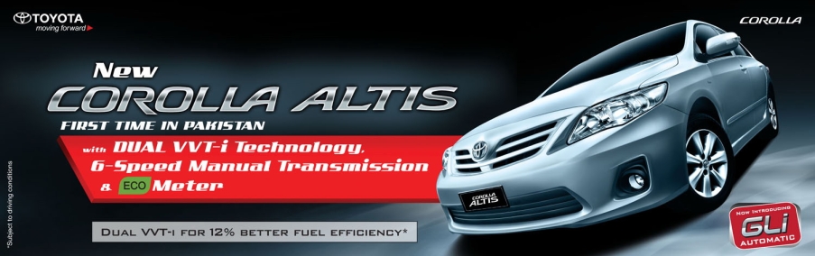 Toyota Introduces Corolla GLI Automatic 2012 in Pakistan | Pakistan ...