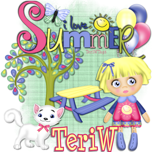 TeriW's Tag Tutorials: LOVIN SUMMER -FTU