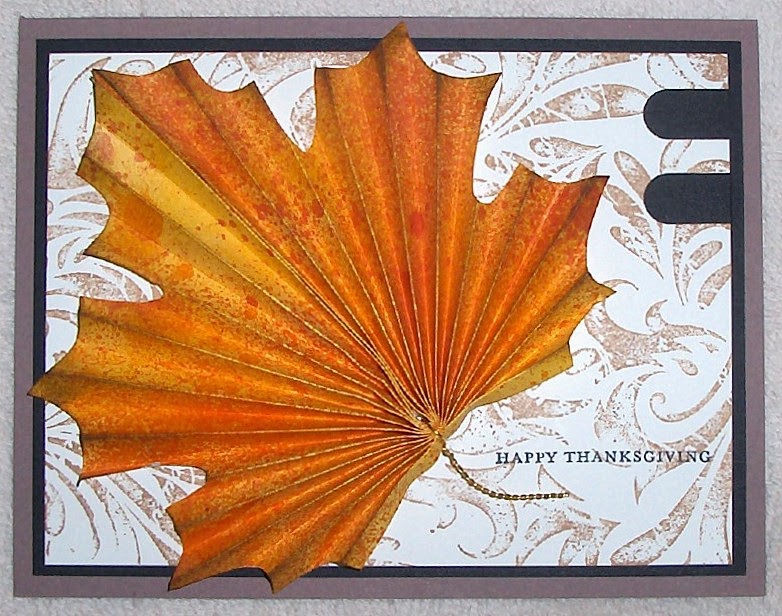 Lilacs and butterflies: fan fold leaf